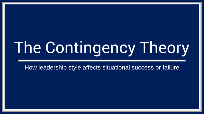 Contingency Theory Of Leadership Ppt Contingency Theory Of Leadership Ppt